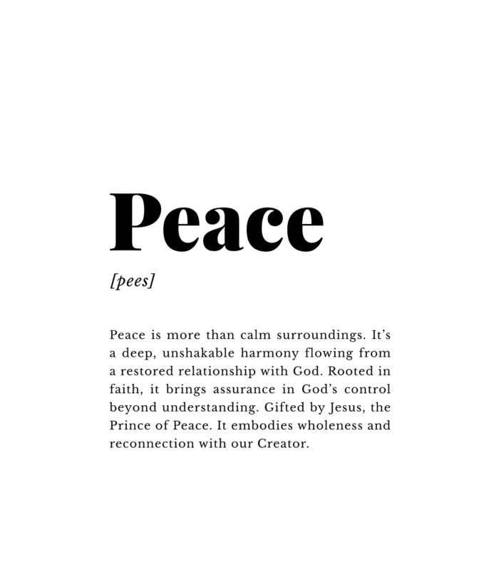 Peace | Savedbygrace